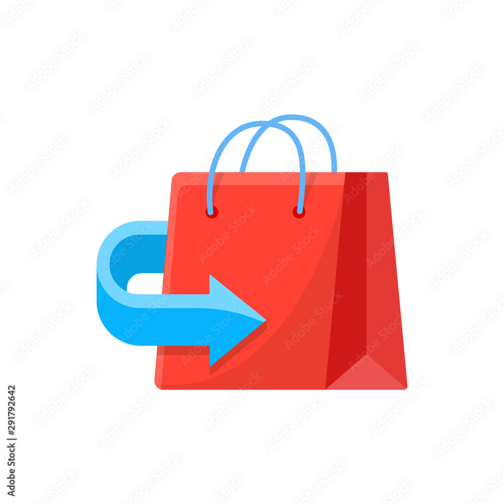 Return policy sign. Exchange of goods icon. Free Return package ...