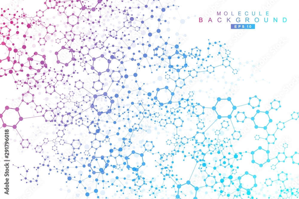 Modern futuristic background of the scientific hexagonal pattern ...