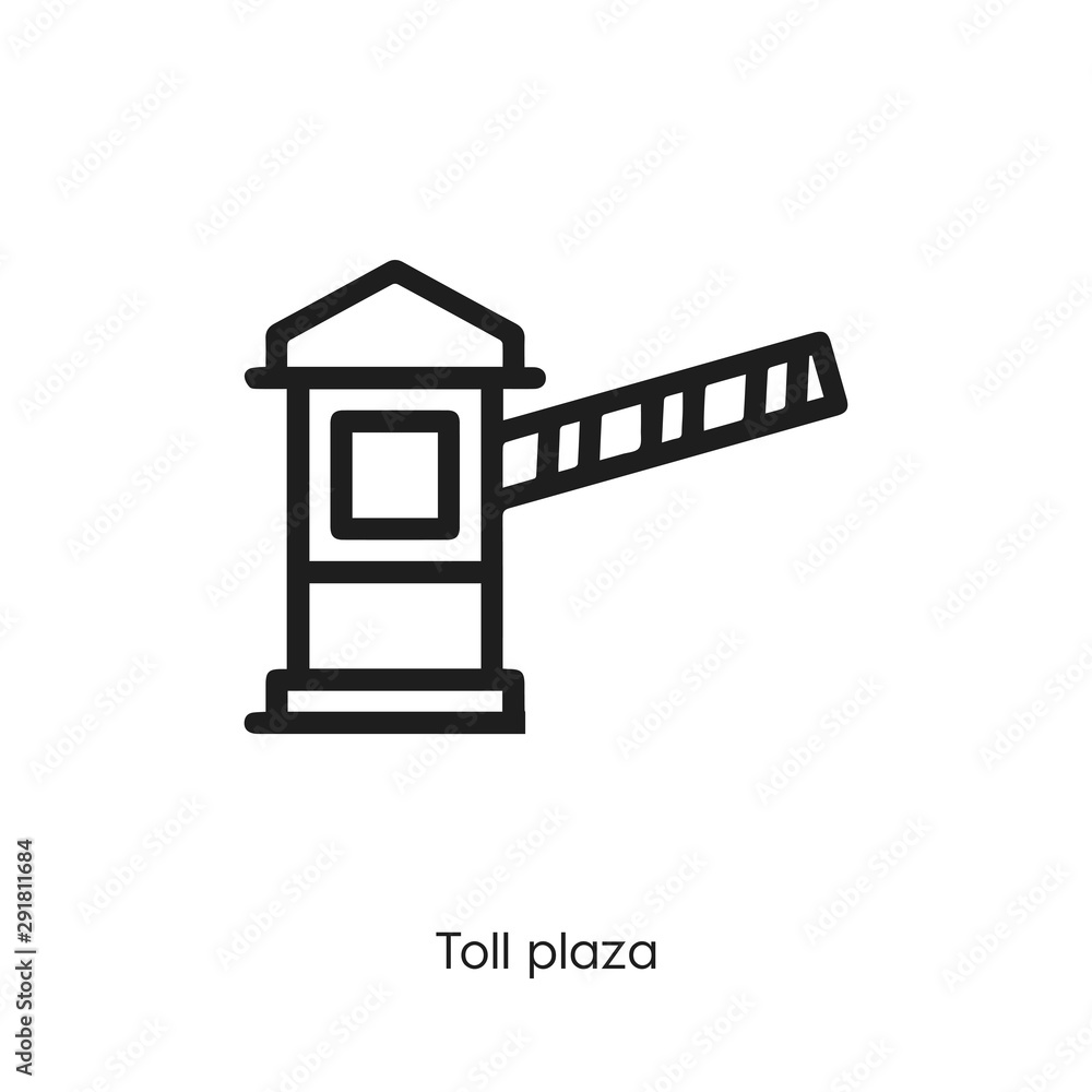 toll plaza icon vector Stock Vector | Adobe Stock