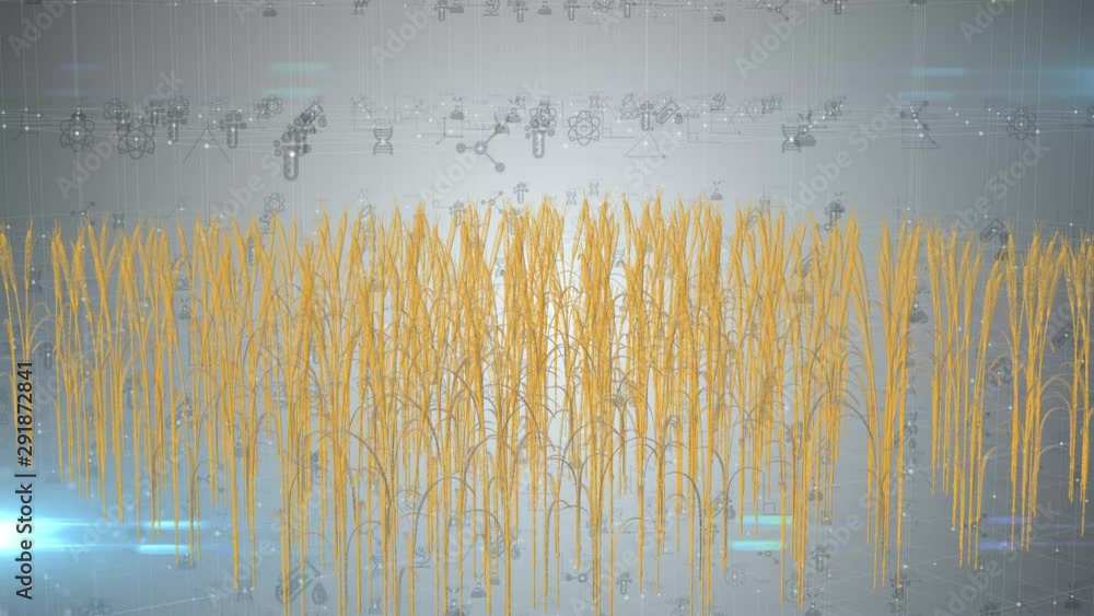 Precision farming agriculture crop management conceptual 3d render ...