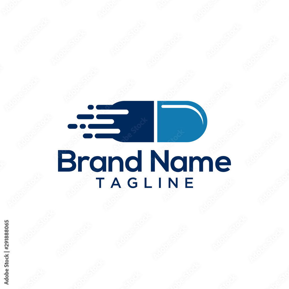 pharmacy delivery logo vector Stock Vector | Adobe Stock