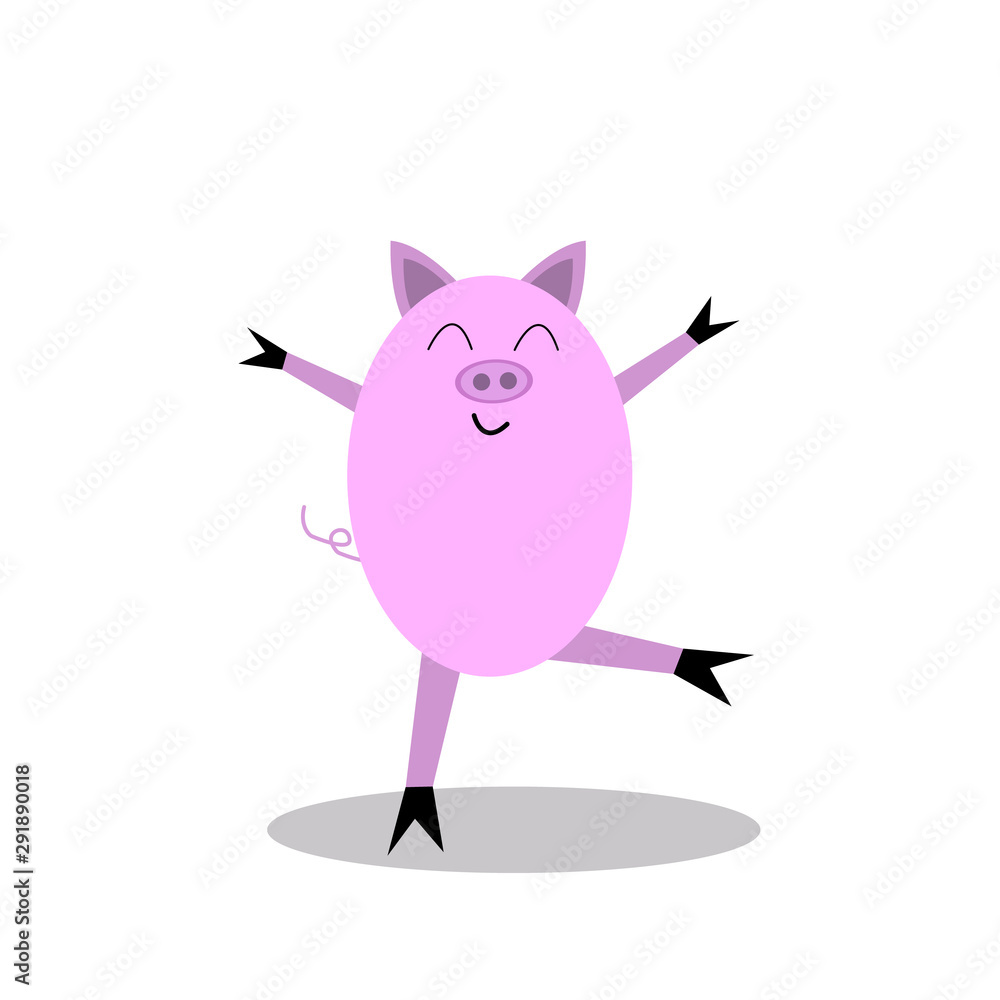 Cute Dancing Pig