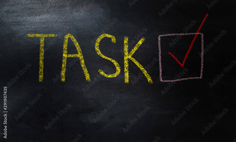 Photo & Art Print handwriting and drawing task with checklist box, Task ...