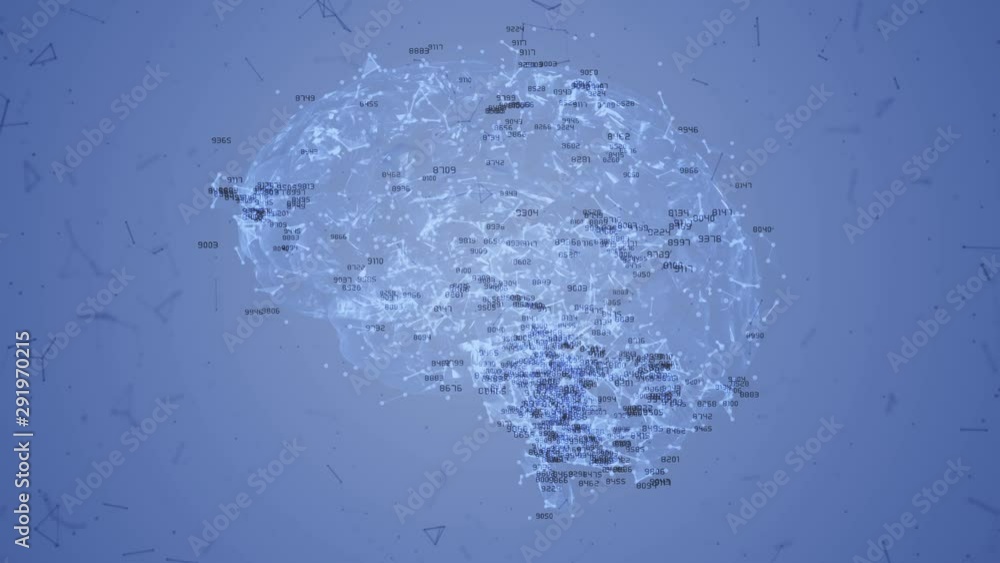 Abstract brain animation background. You can use it for a technology ...