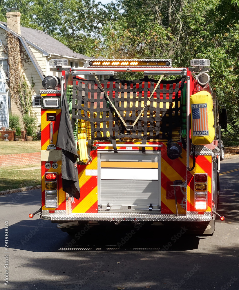 Fire Truck Back View
