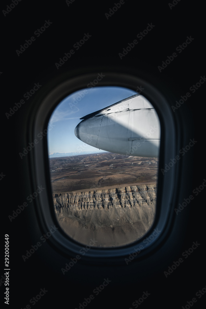 Airplane window Stock Photo | Adobe Stock