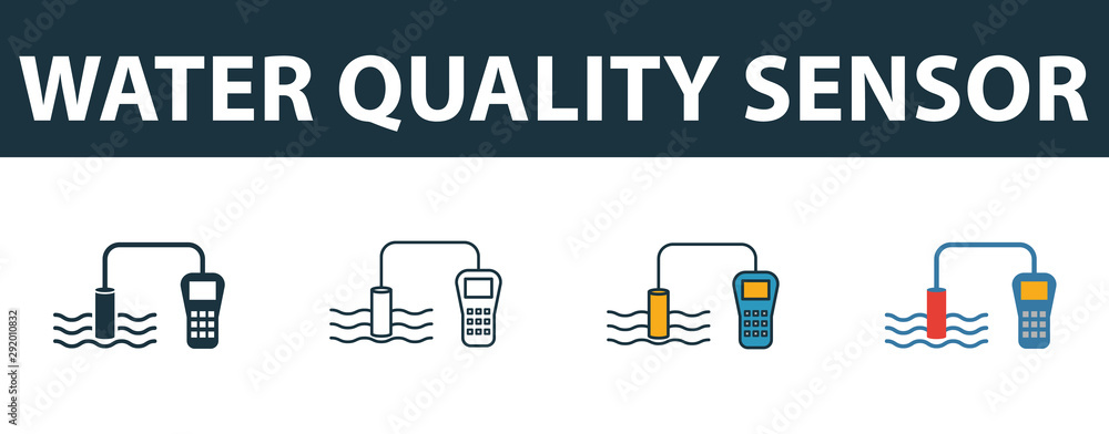 Water Quality Sensor icon set. Premium symbol in different styles from ...