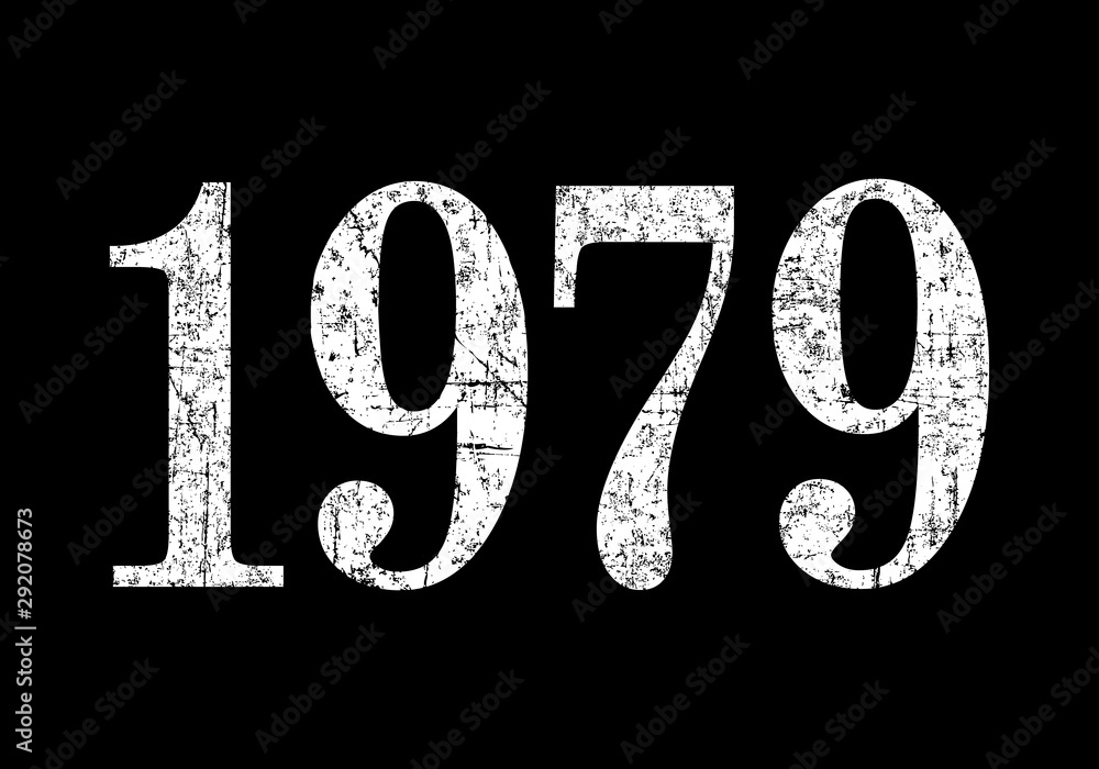 1979 (Vintage White) Illustration Stock | Adobe Stock