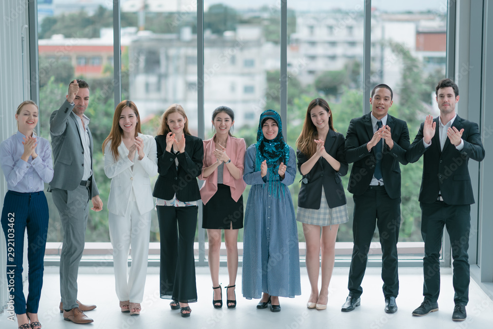 Team Successful Corporate Celebrations, Business event office meeting ...