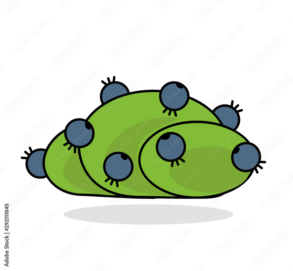 Berry Bush Cartoon