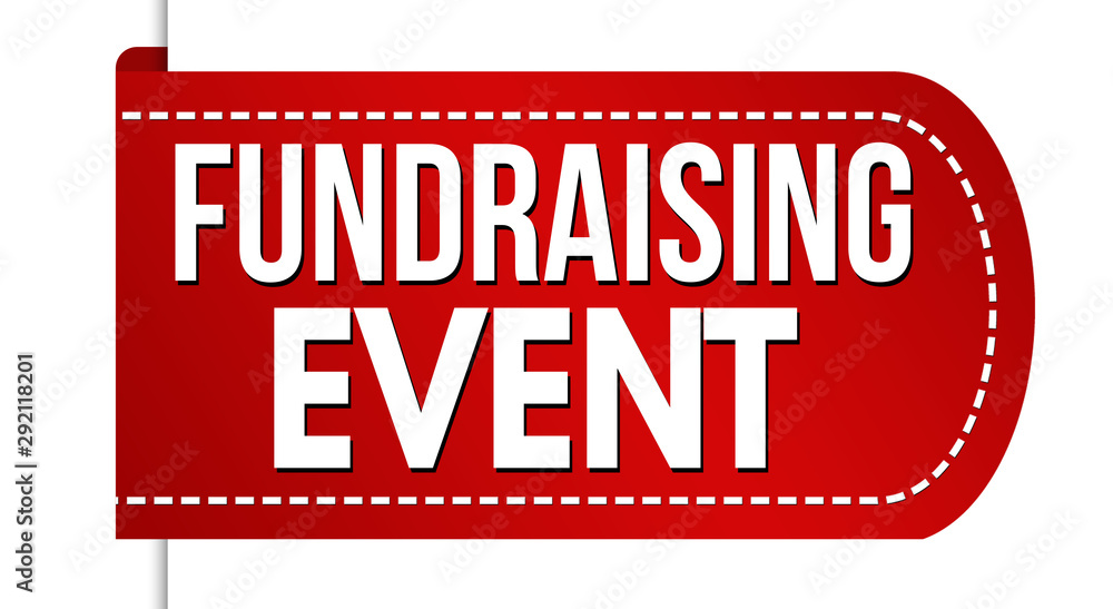 Fundraising event banner design Vektor Stok | Adobe Stock