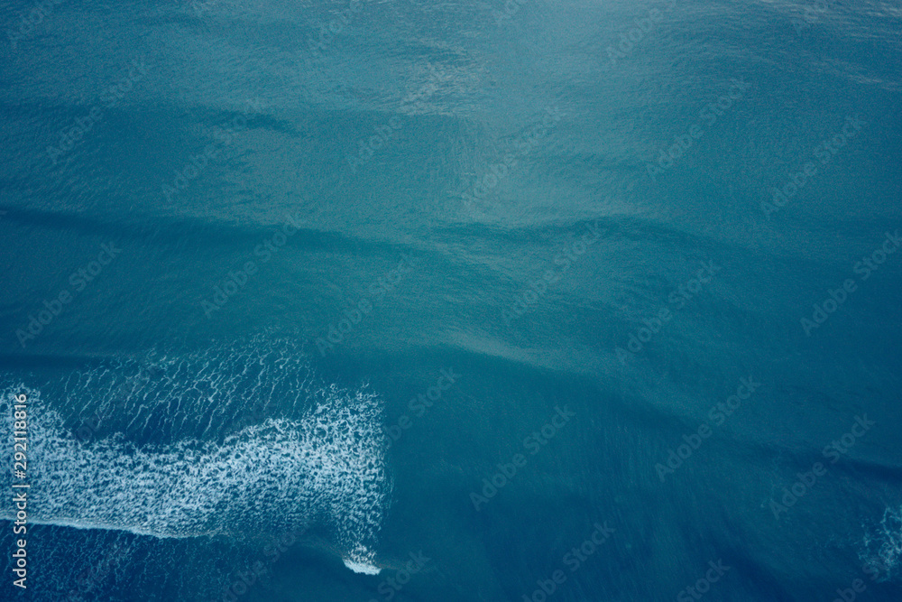 Sea surface with a lonely wave , abstract, composition, seaside texture ...