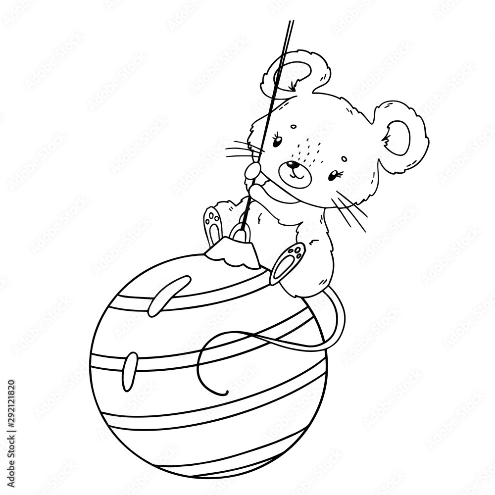Christmas Mice Coloring Pages