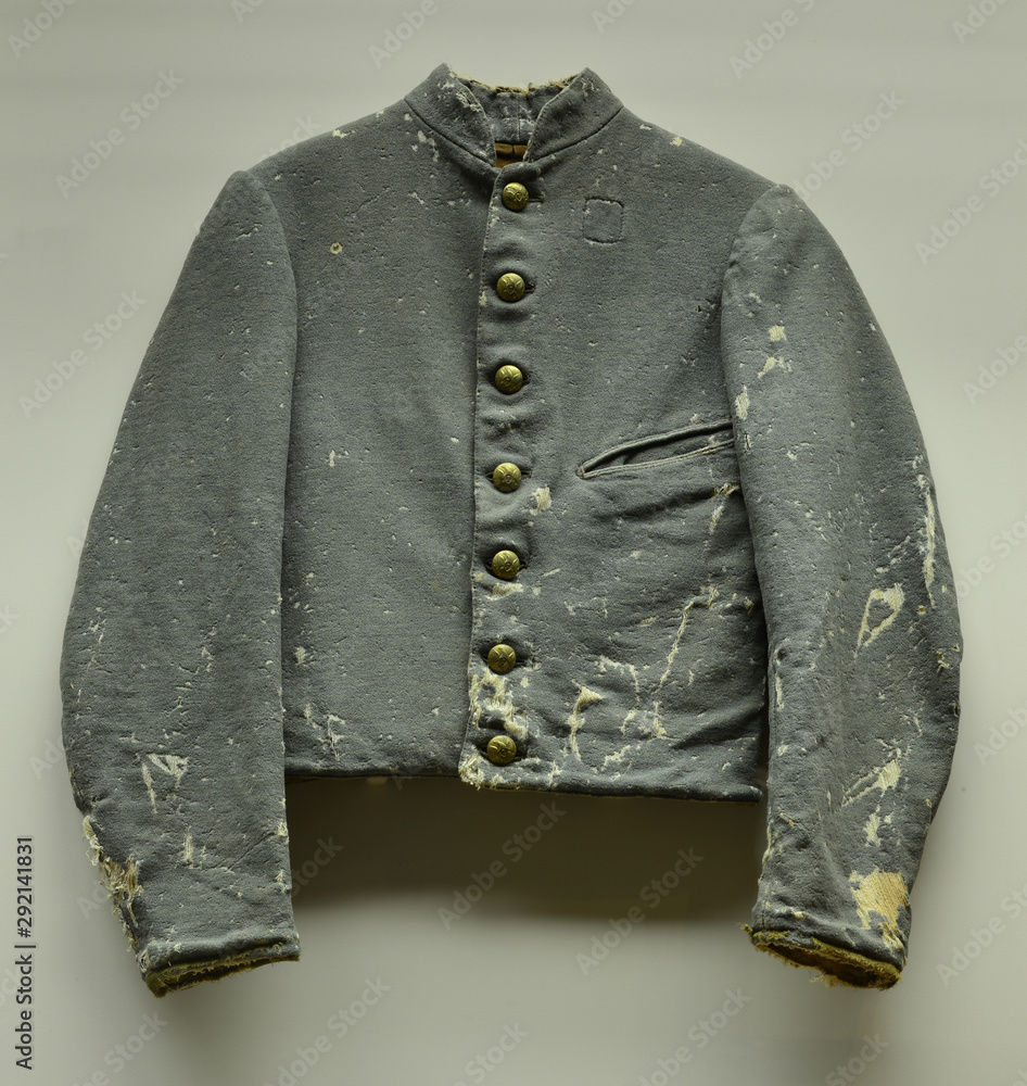 Confederate jacket from the American Civil war. Stock Photo | Adobe Stock