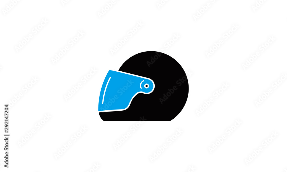 fullface helmet logo vector Stock Vector | Adobe Stock