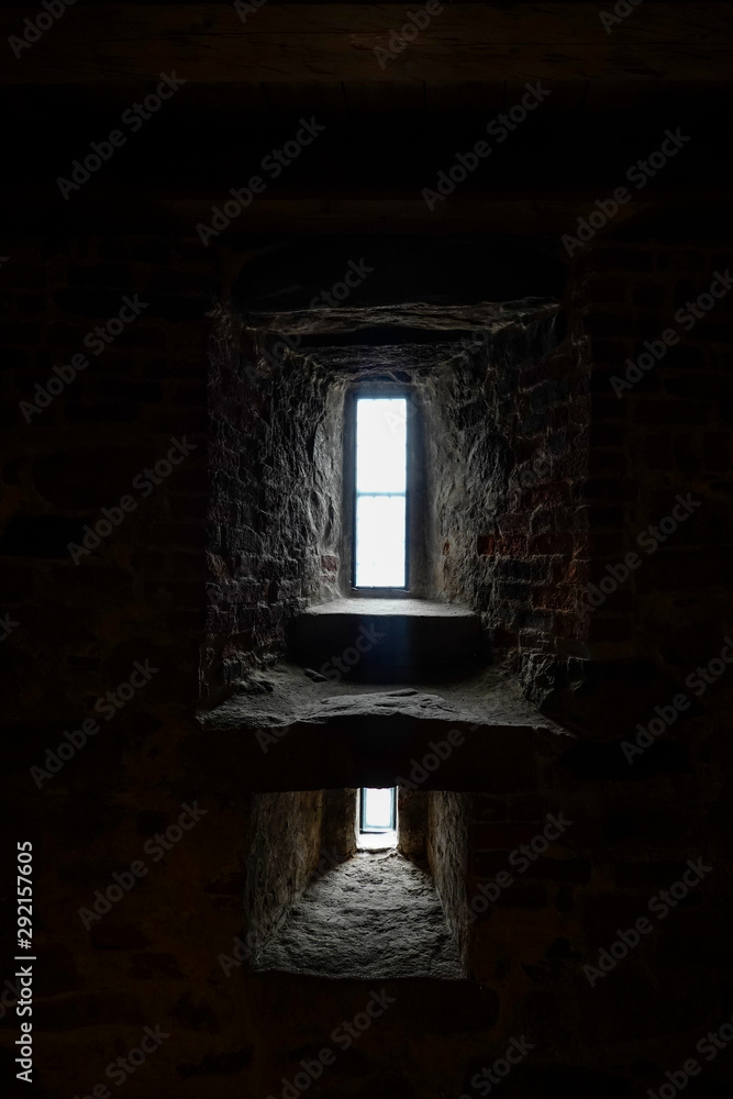 Turku, Finland Small slited windows for defense at the 13th century ...