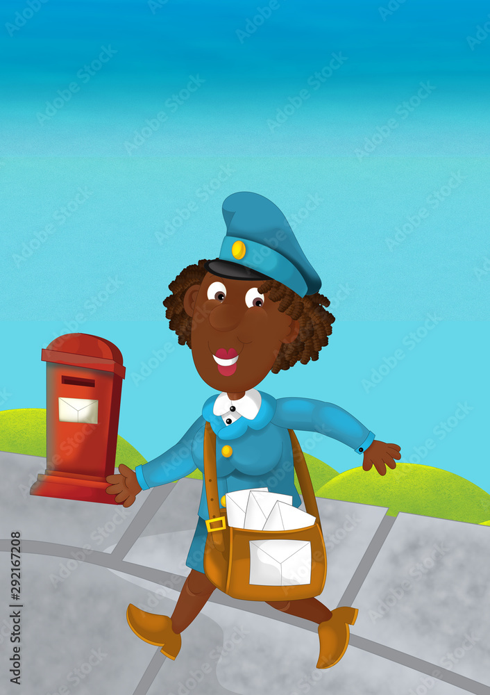 Mailwoman Cartoon