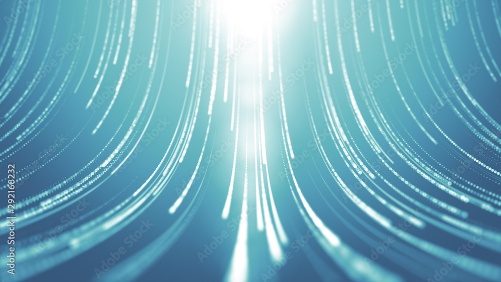 Abstract cyber space background. Futuristic data flow. High tech ...