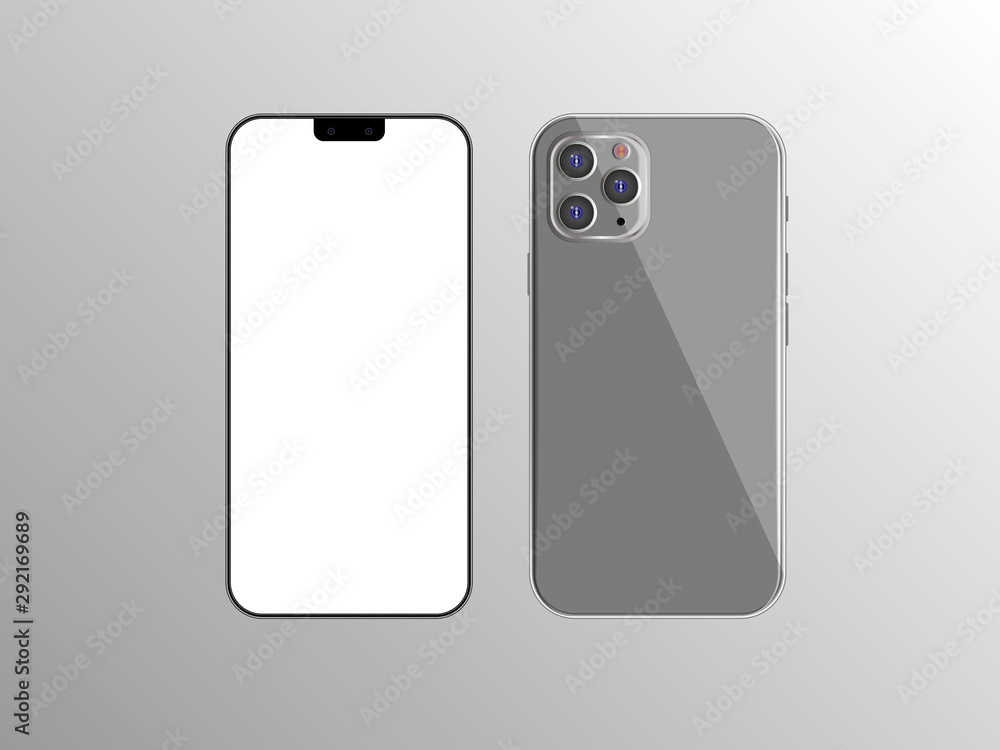 New Iphone 11 vector flat graphic illustration. Smartphone mock up ...