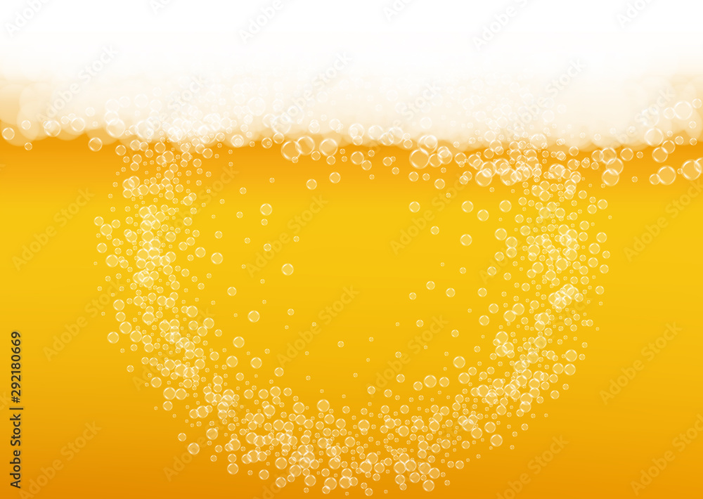 Lager beer. Background with craft splash. Oktoberfest foam. pub flyer ...