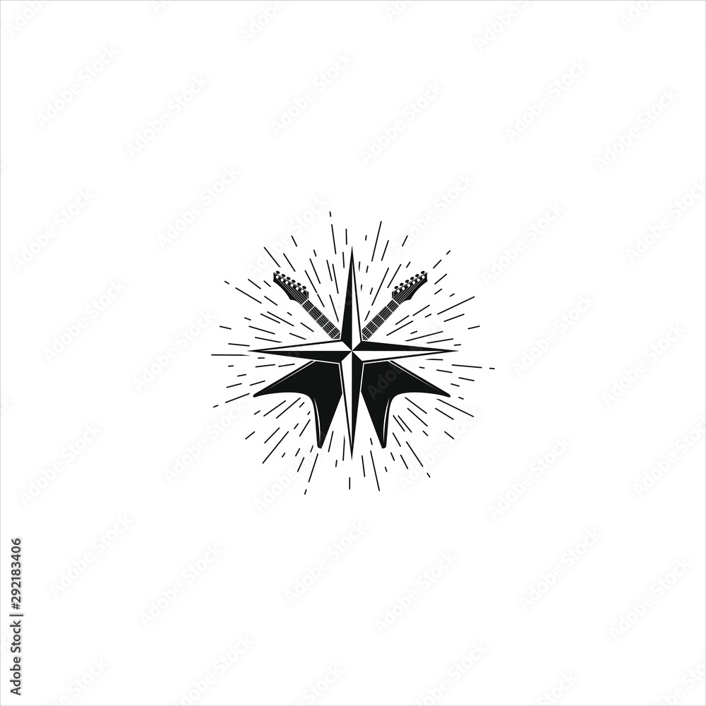 Black Metal Star Logo