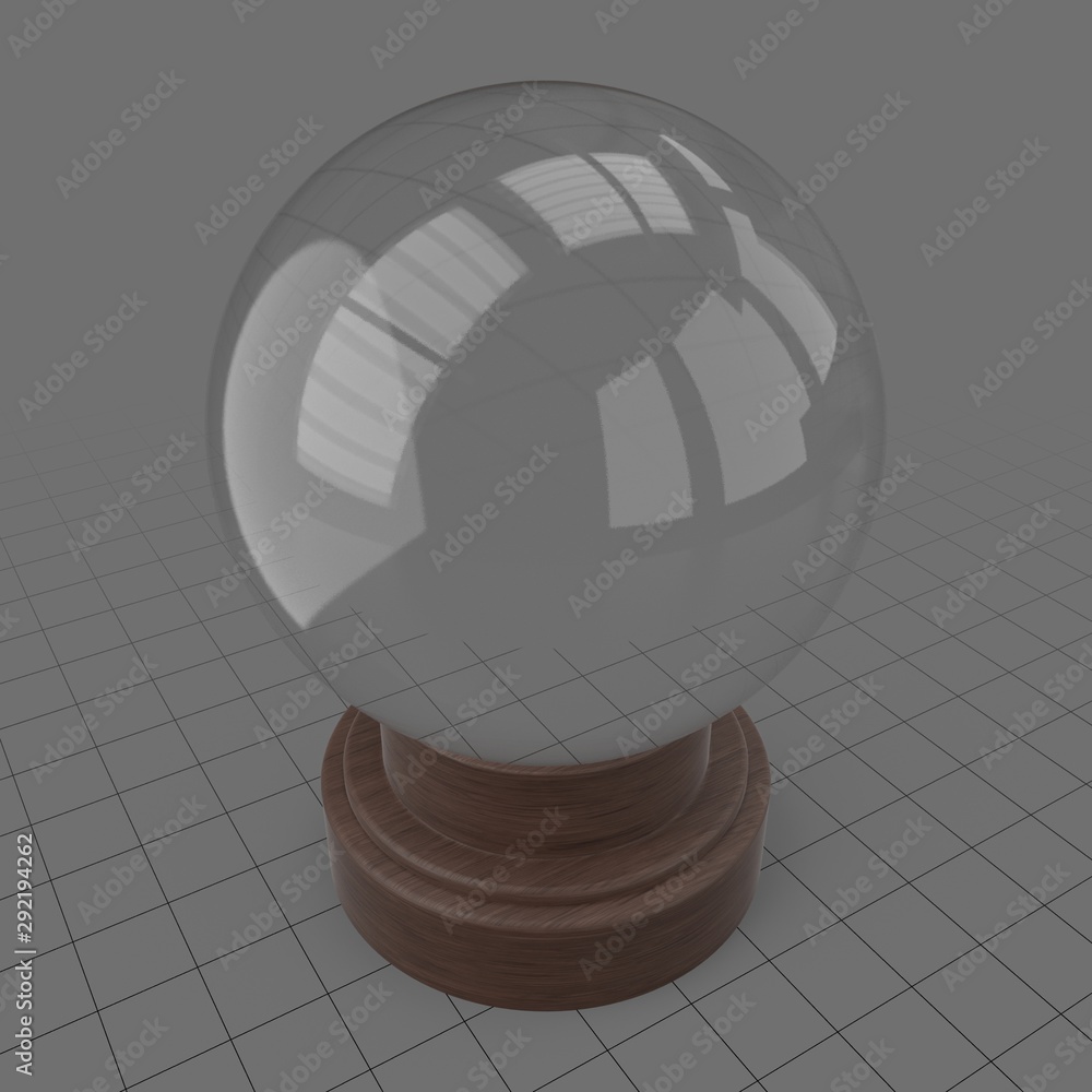 Orbuculum crystal sphere Stock 3D asset | Adobe Stock