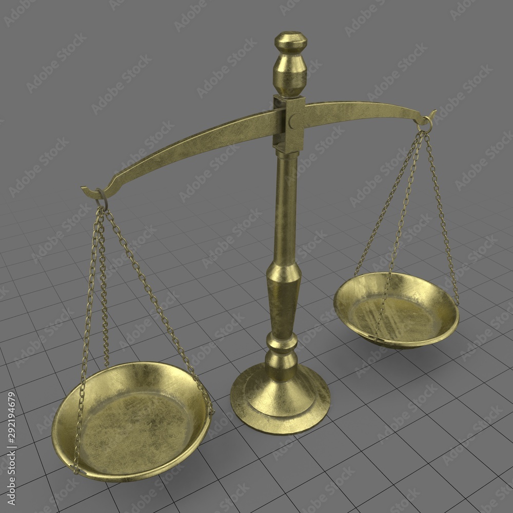 Brass scale Stock 3D asset | Adobe Stock