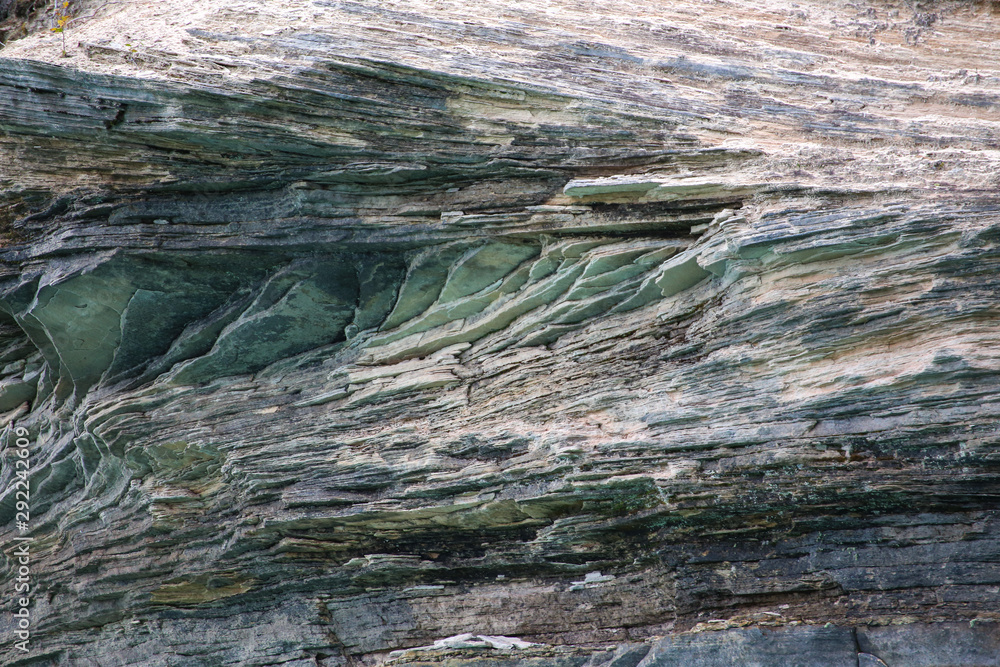 Pictured Rocks National Lakeshore in the south shore of Lake Superior ...