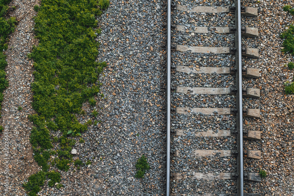 Railway Track Top View