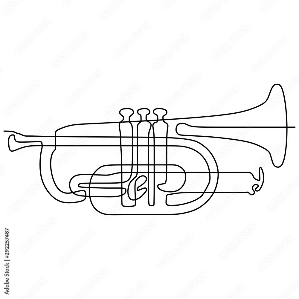 Cornet Instrument Drawing at William Fellows blog