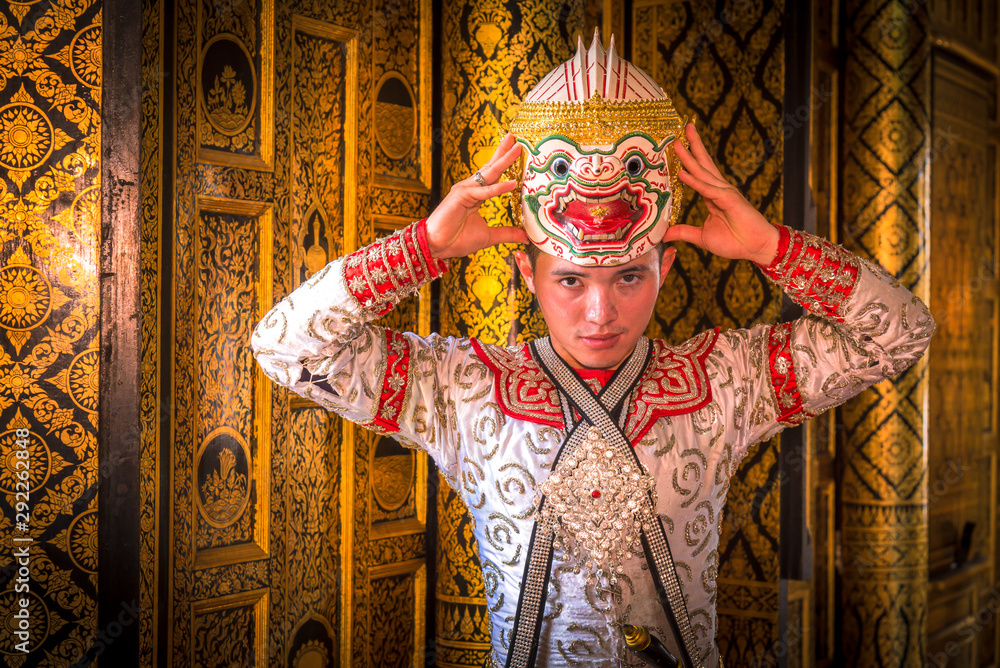Khon is art culture Thailand Dancing in masked .This seance actor who ...