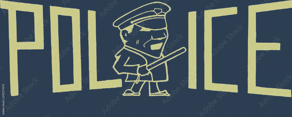 Vector of Antique Police Sign Stock Vector | Adobe Stock