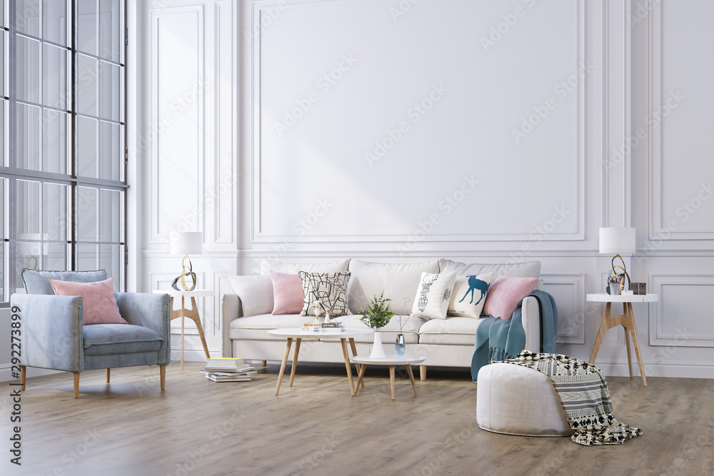 Decorative background for home, office and hotel. Modern interior ...