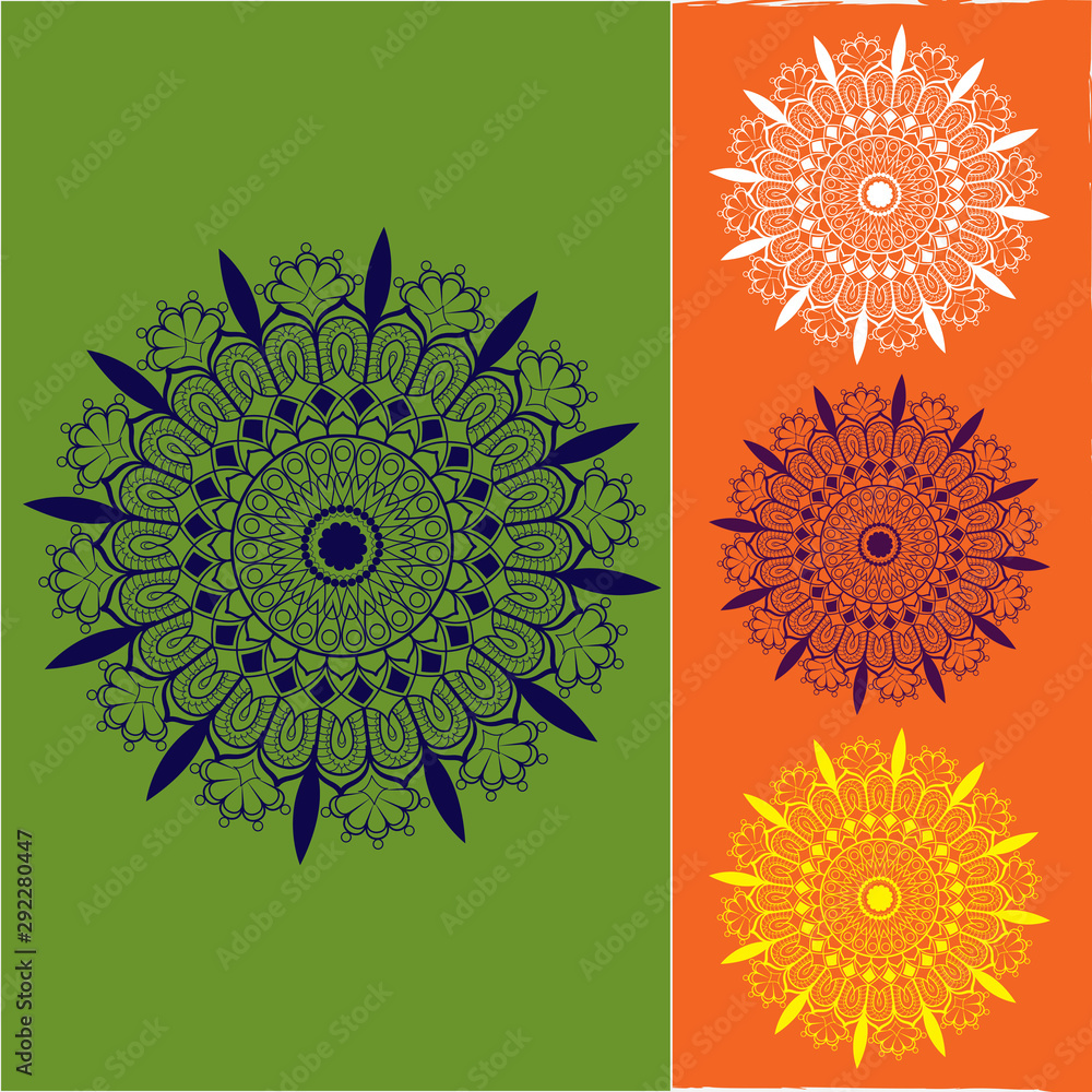 Symmetrical Mandala Art. Mandala art for henna. Wallpaper art Stock ...