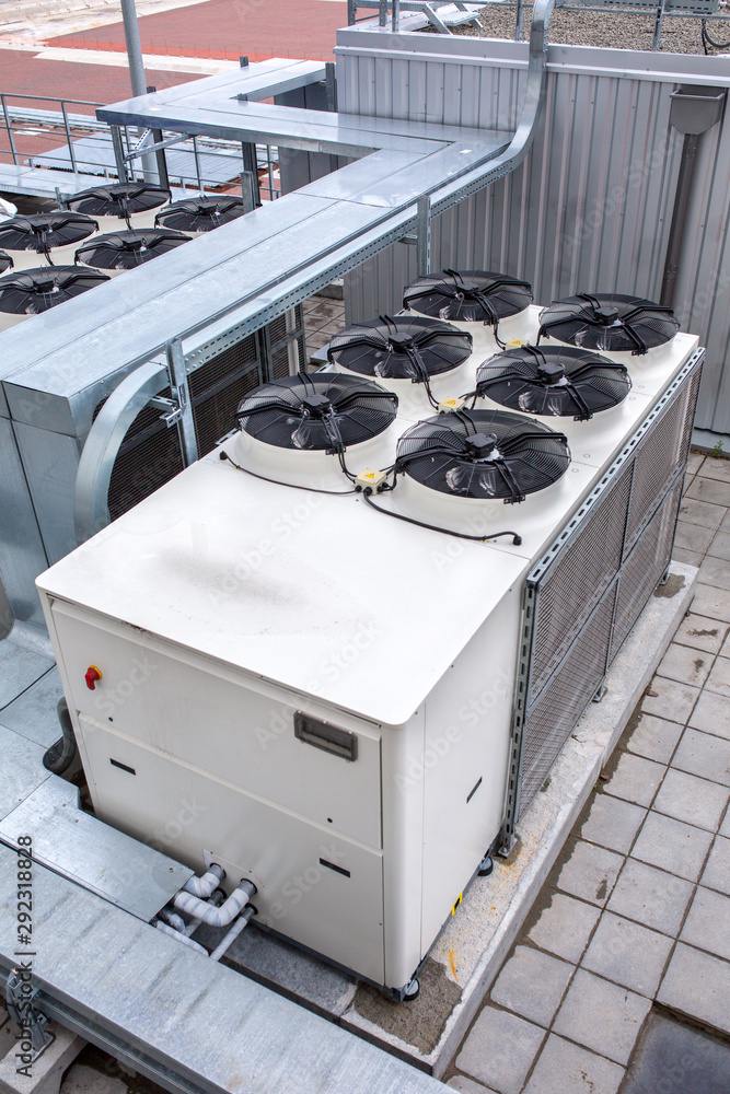 External infrastructure of the microclimate support system at a large ...