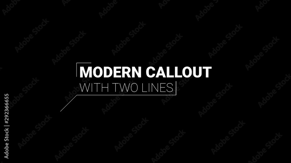Modern Callout With Accents Stock Template | Adobe Stock