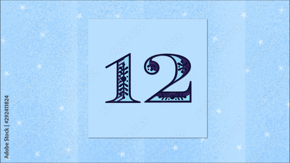 Advent Calendar Title Stock Template | Adobe Stock