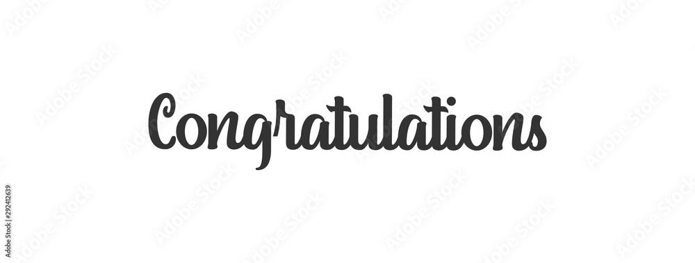 Congratulations calligraphy. Hand written text. Congrats Lettering ...