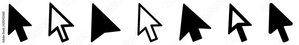 Cursor | Mouse Arrow Icon | Computer Mouse Pointer | Click Variations ...
