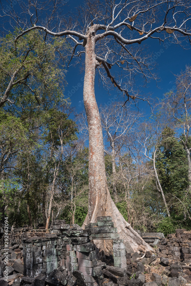 Old remote temple of Banteay Chmar in the northwest of Cambodia Stock ...