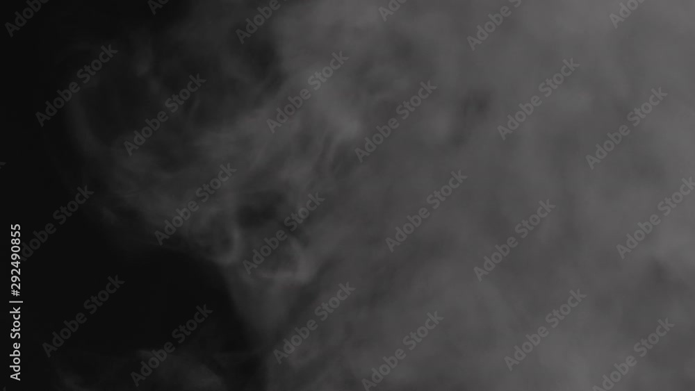 Slow motion water mist over black background Stock Video | Adobe Stock