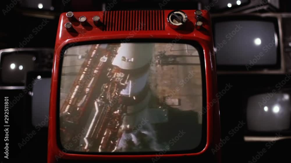 Apollo 11 launch on board a Saturn V rocket launched from Kennedy Space ...