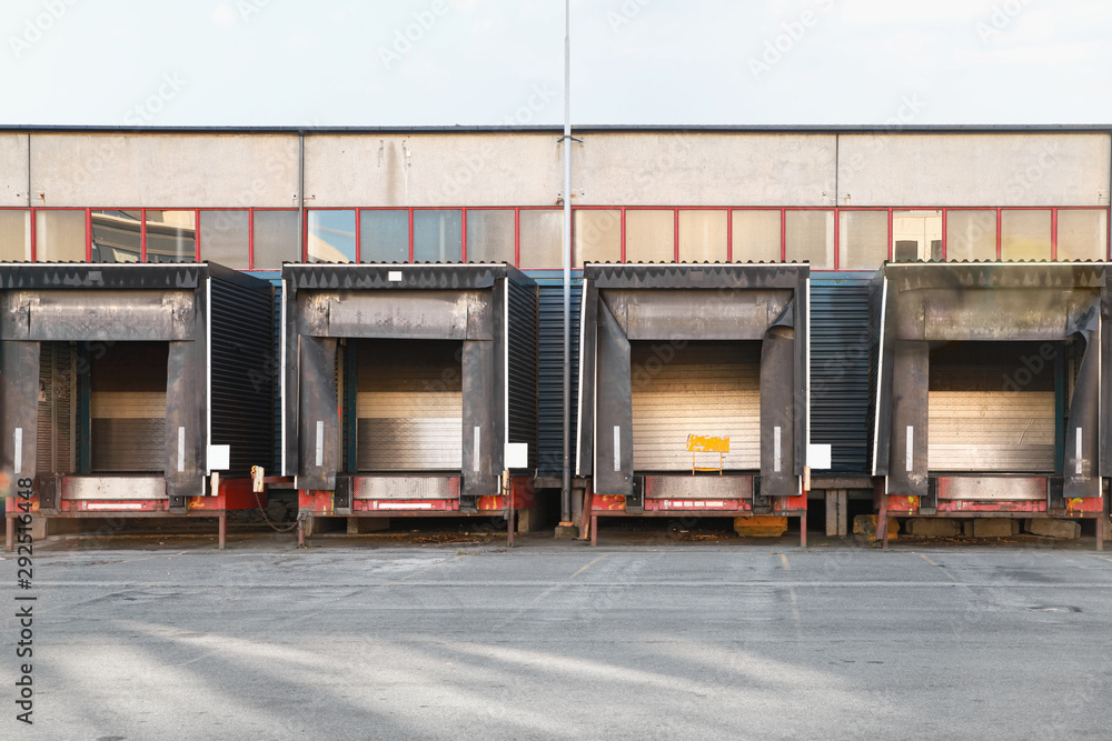 Automated Truck Loading Systems in a row Stock Photo | Adobe Stock