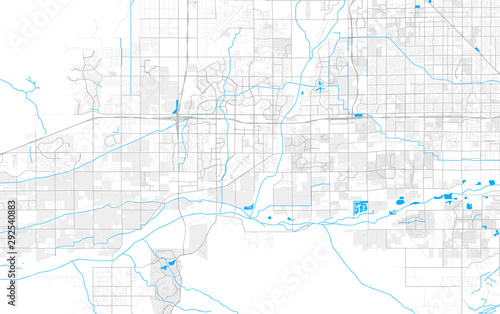 Rich detailed vector map of Goodyear, Arizona, USA Stock Vector | Adobe ...