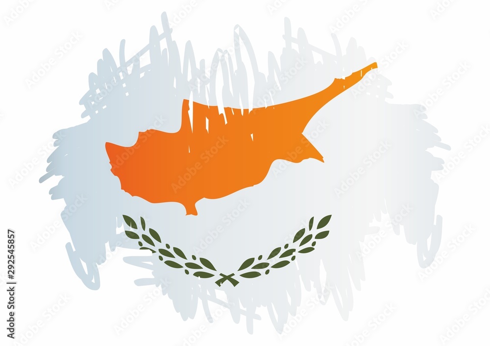 Flag of Cyprus, Republic of Cyprus. Template for award design, an ...