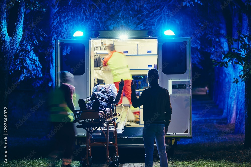 Rescue of old man Stock Photo | Adobe Stock