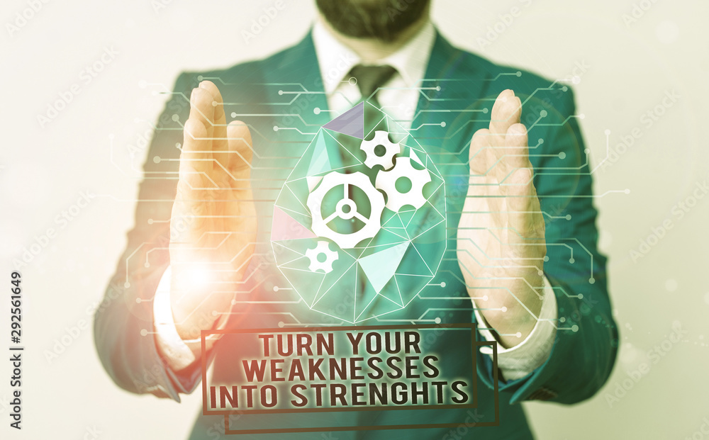 Handwriting text writing Turn Your Weaknesses Into Strengths ...