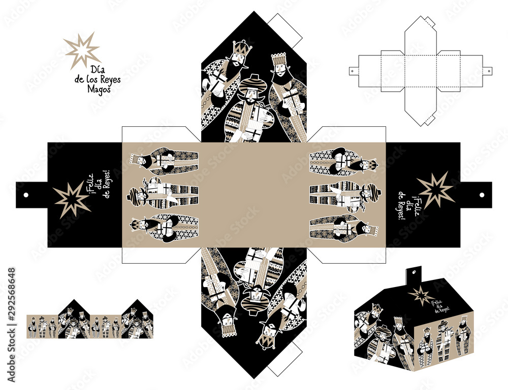 Three biblical Kings: Caspar, Melchior and Balthazar. Three wise men ...