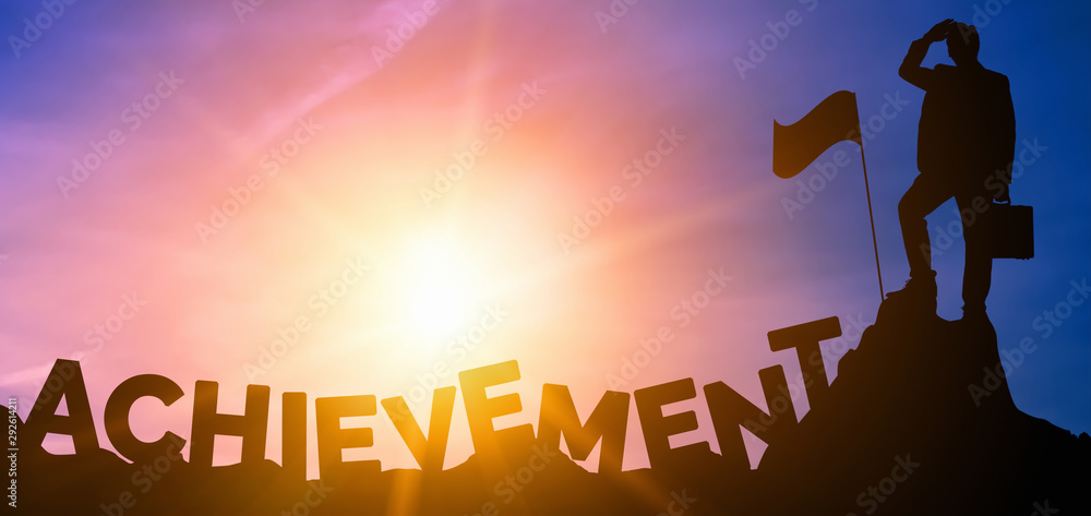 Achievement and Business Goal Success Concept - Creative business ...