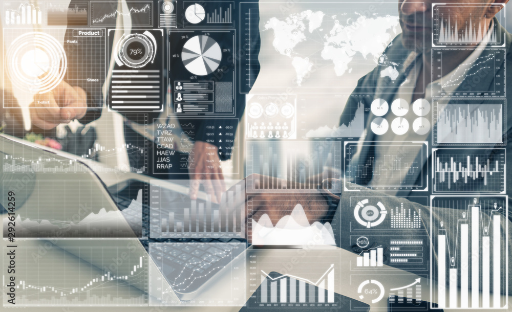 Big Data Technology for Business Finance Analytic Concept. Modern ...